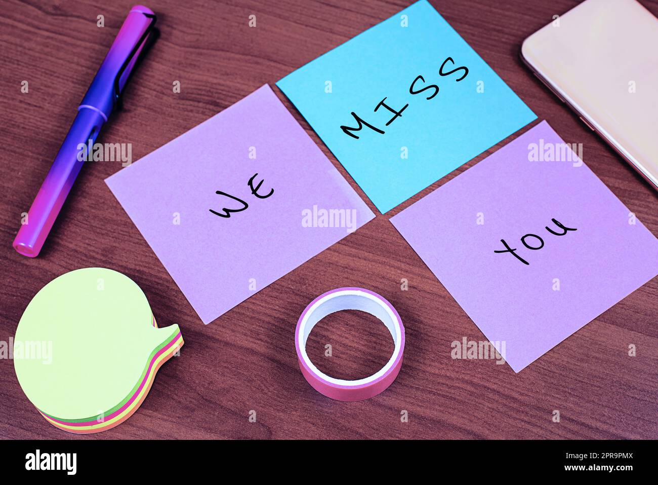 Writing displaying text We Miss You. Conceptual photo Feeling sad ...