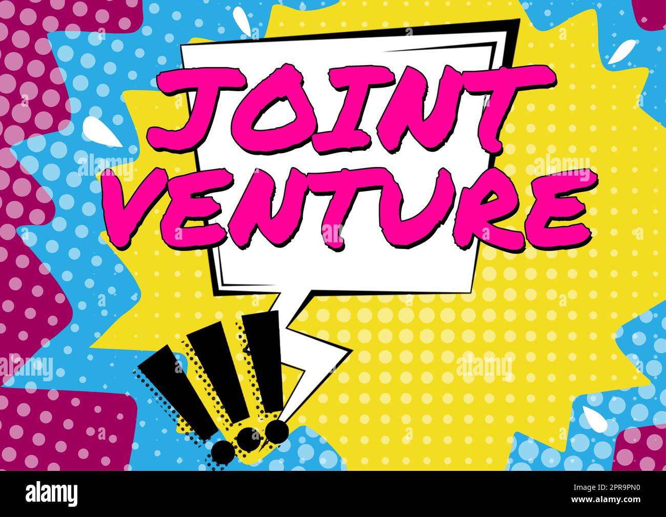 Text sign showing Joint Venture, Business concept Collaboration ...