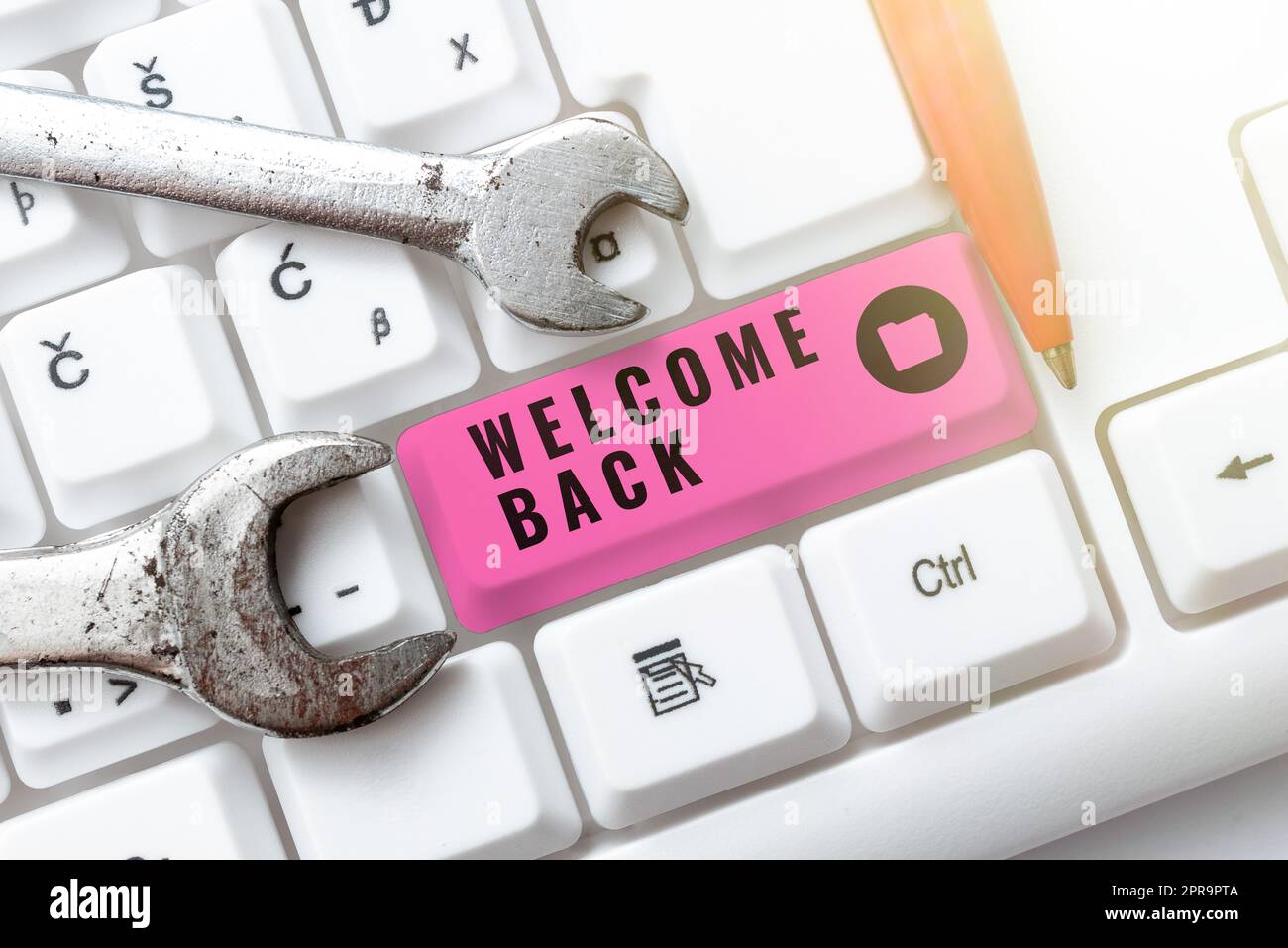 Welcome back sign hi-res stock photography and images - Alamy