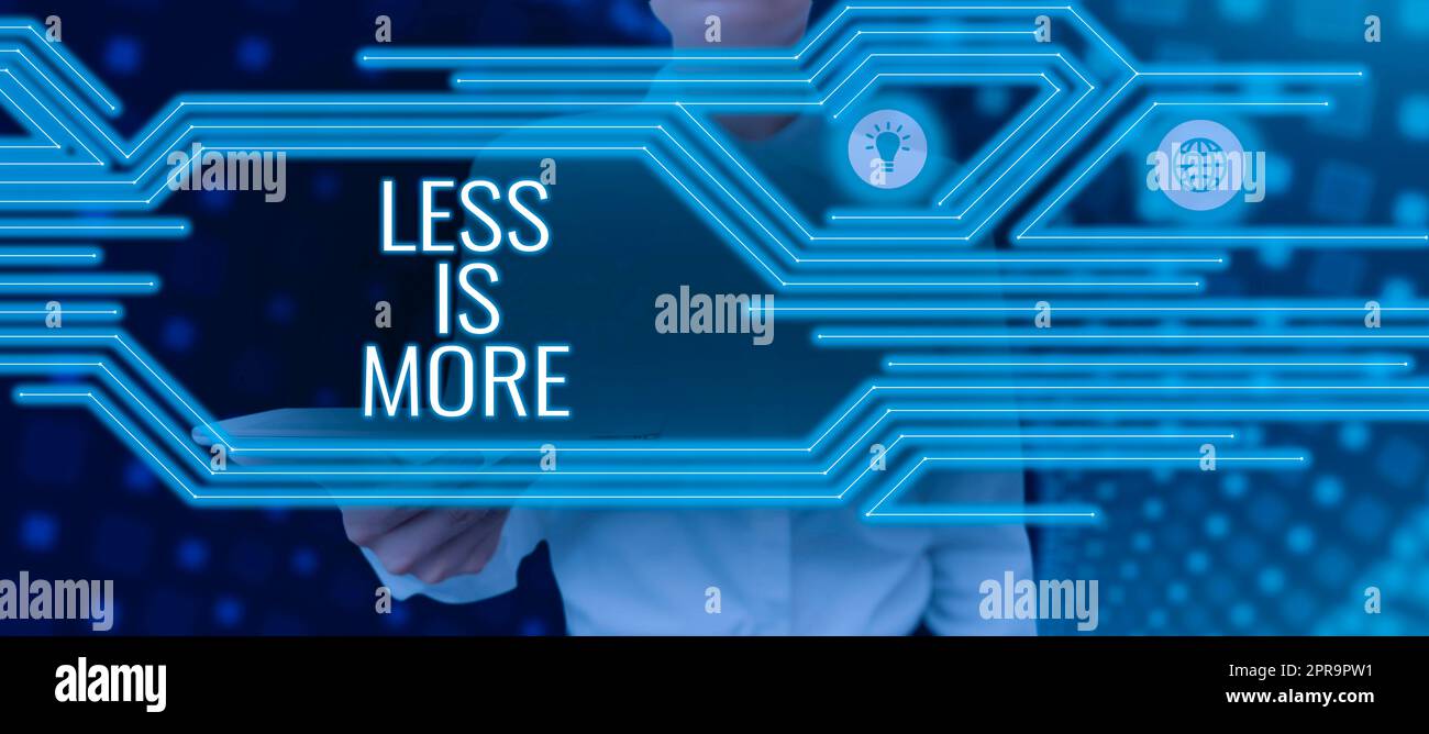 Handwriting text Less Is More. Business idea Minimalist approach to ... Handwriting text Less Is More. Business idea Minimalist approach to ...