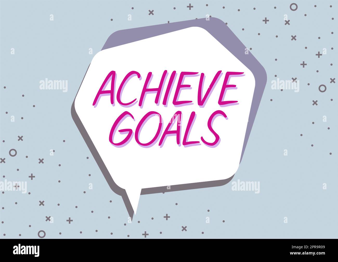 Hand writing sign Achieve Goals, Business idea Results oriented Reach ...