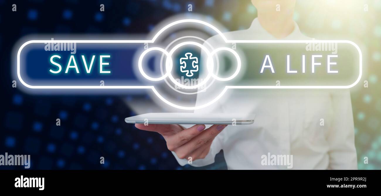 Writing displaying text Save A Life. Word for Help assistance saving ...