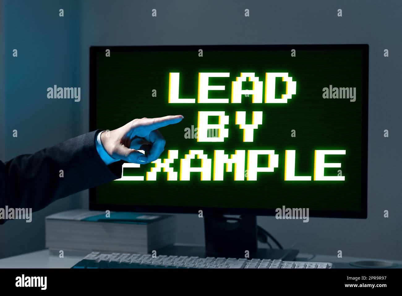 Lead a finger hi-res stock photography and images - Alamy