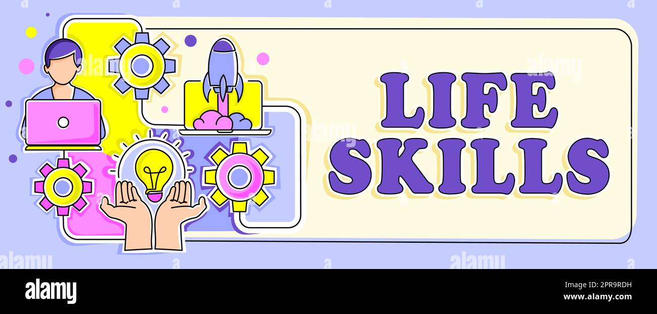 Writing displaying text Life Skills, Business approach that is ...