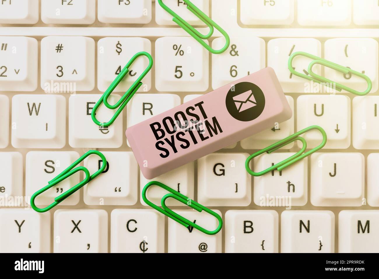 Sign displaying Boost System. Concept meaning Rejuvenate Upgrade ...