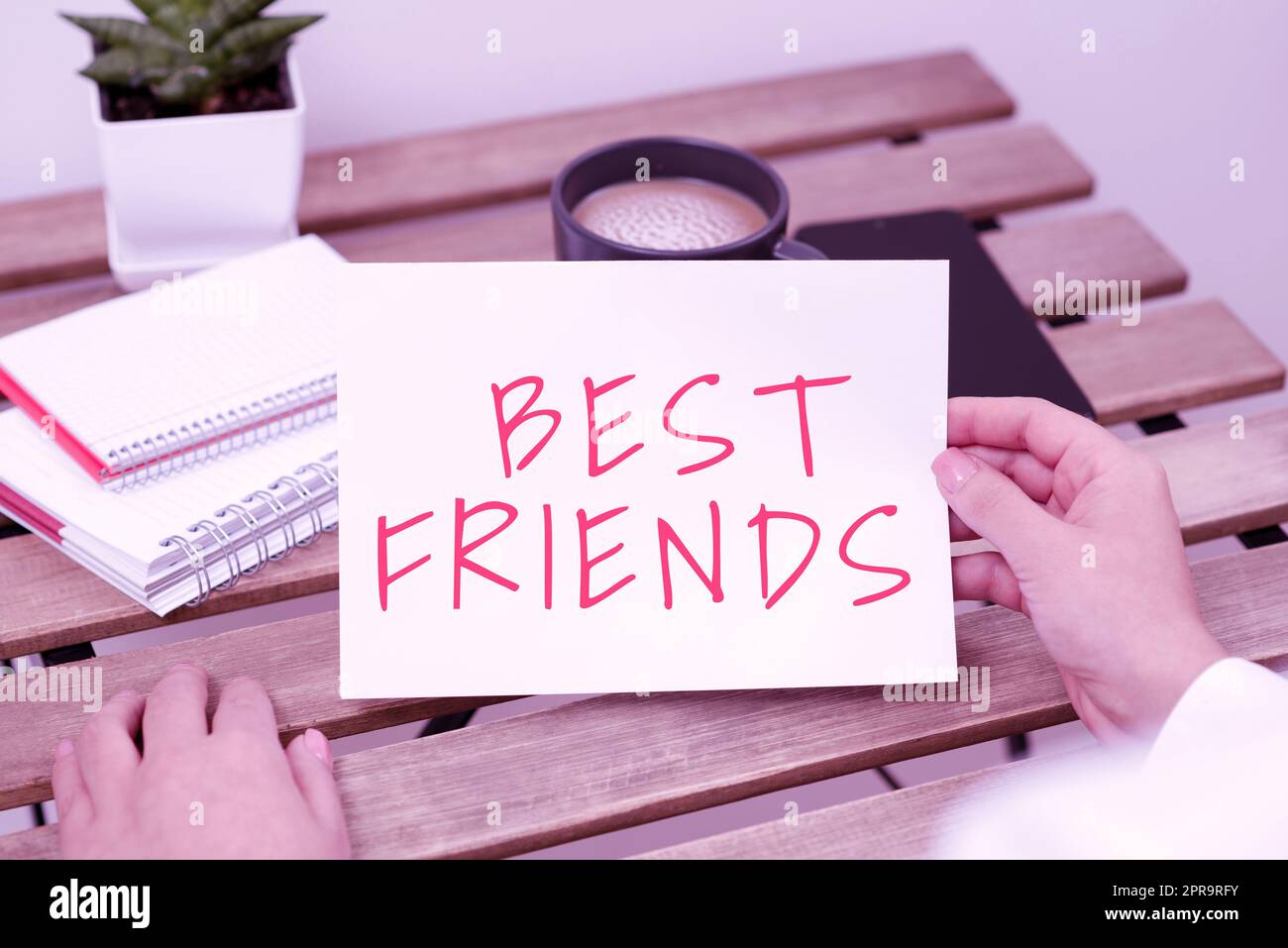 Conceptual caption Best Friends. Business approach A person you value ...