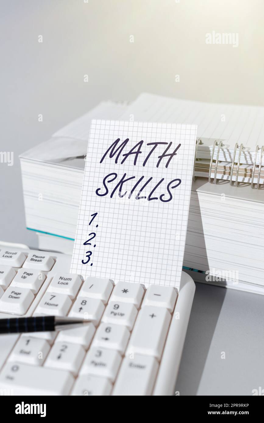Studying math on desk hi-res stock photography and images - Alamy