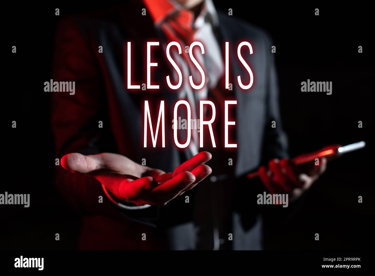 Inspiration showing sign Less Is More. Conceptual photo Minimalist ...