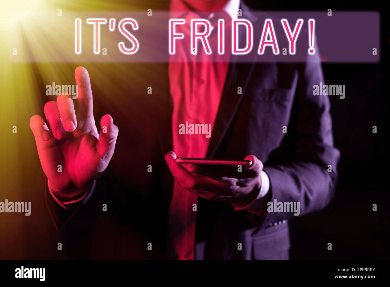 Inspiration showing sign It S Is Friday. Business concept Last day of ...