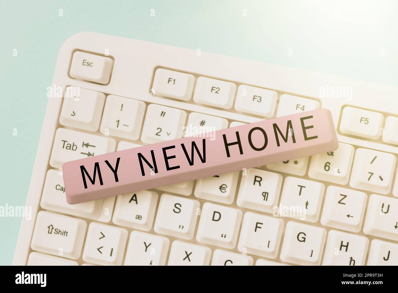 Text showing inspiration My New Home. Concept meaning Relocation moving ...