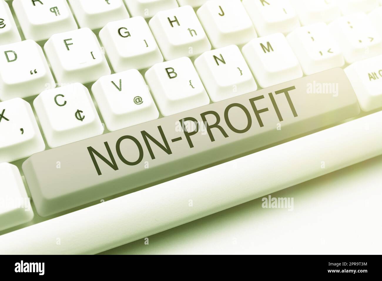 Writing displaying text Non Profit. Conceptual photo providing products ...