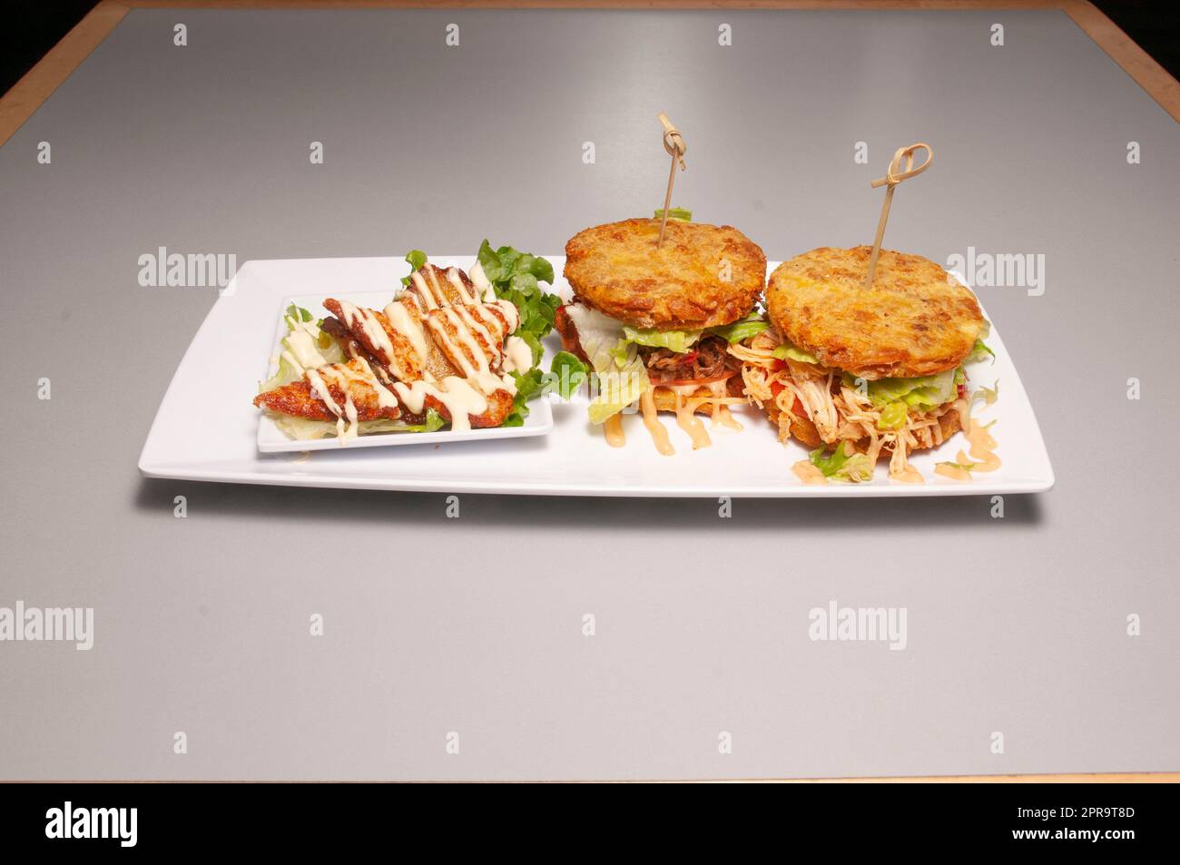 Delicious Beef Patacon Stock Photo - Alamy