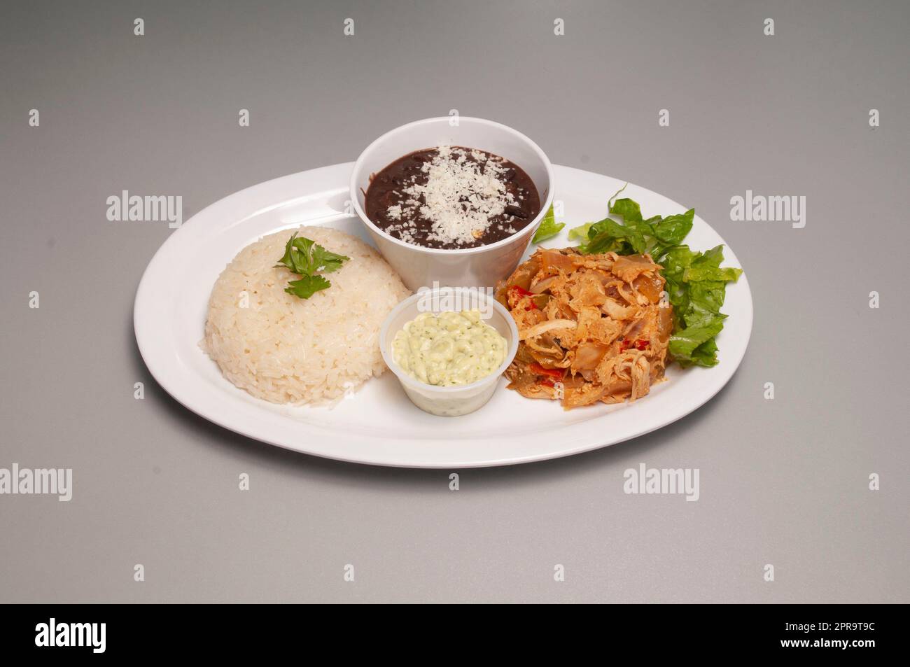Venezuelan chicken pabellon Stock Photo - Alamy