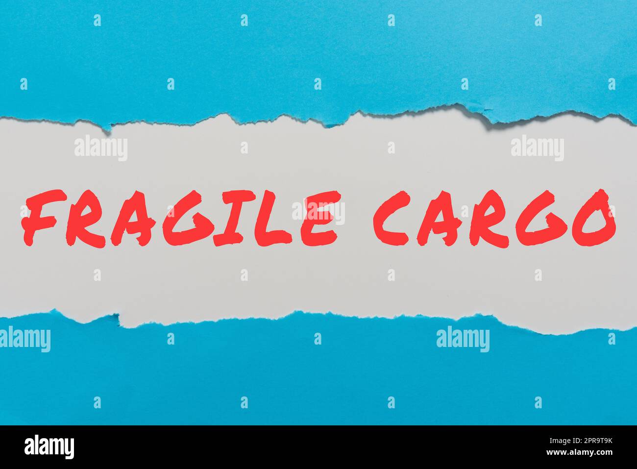 Hand writing sign Fragile Cargo. Business showcase Breakable Handle ...