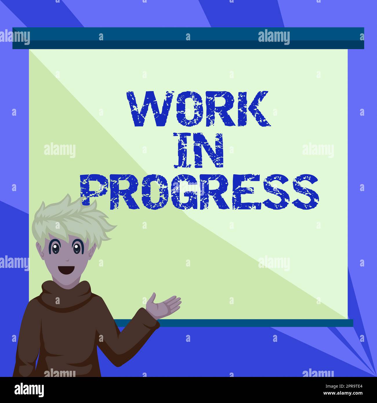 Inspiration showing sign Work In Progress, Word for Job still being ...