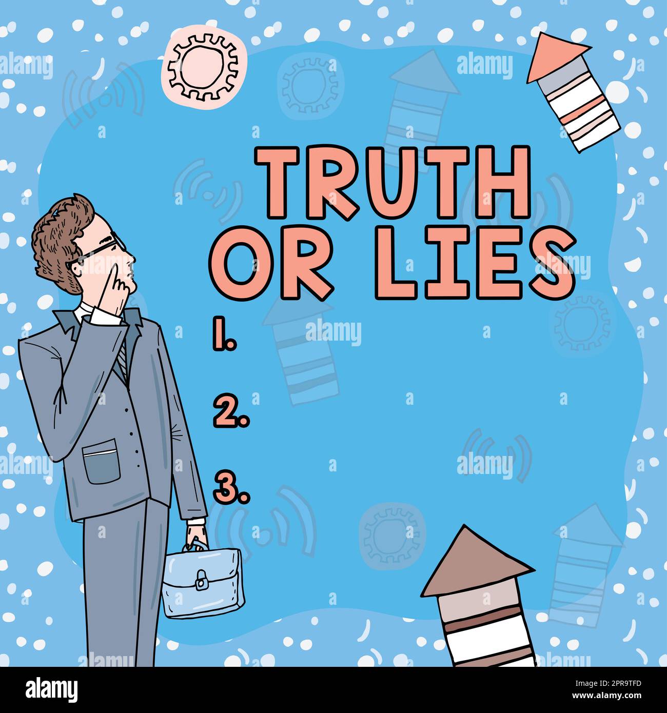 Conceptual display Truth Or Lies, Business overview Decide between a ...