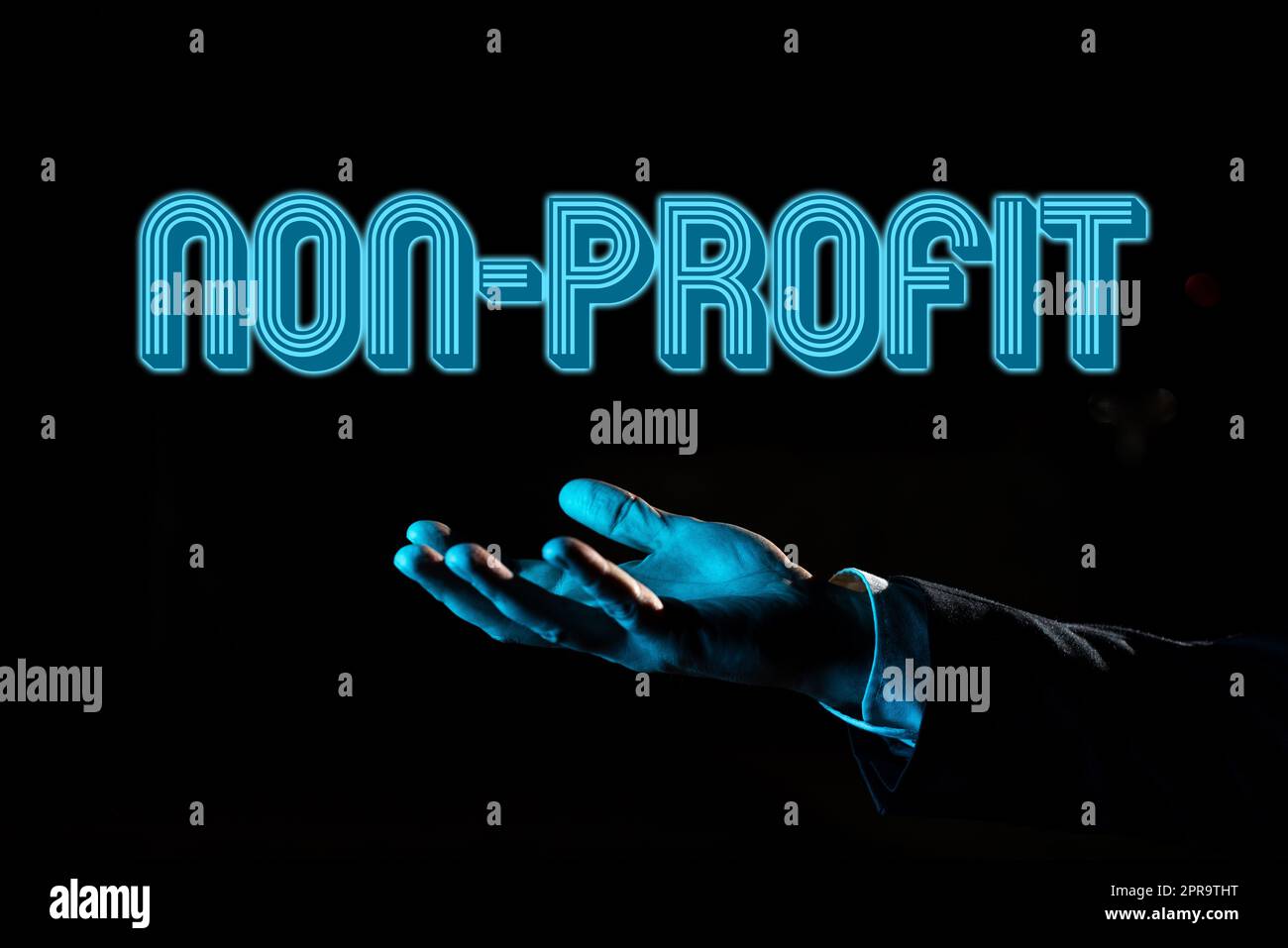 Text sign showing Non Profit. Business concept providing products or ...