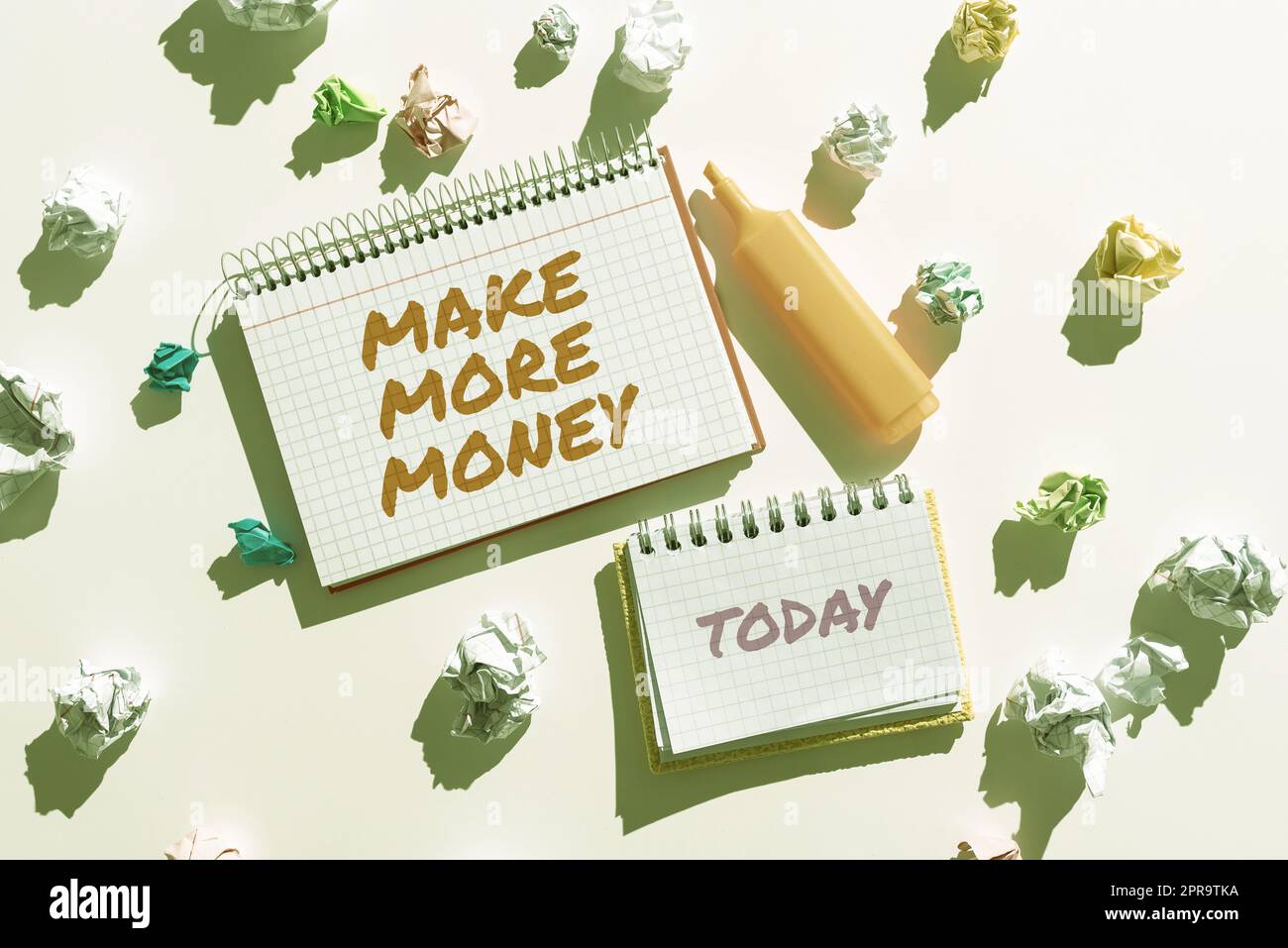 Conceptual caption Make More Money. Business approach Increase your ...