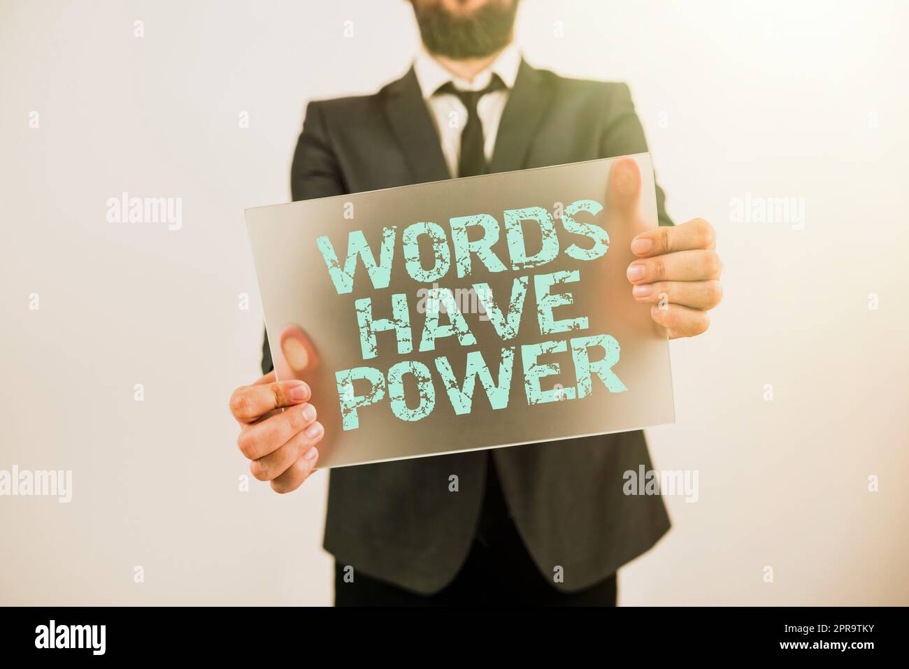 Conceptual display Words Have Power. Business concept Energy Ability to ...