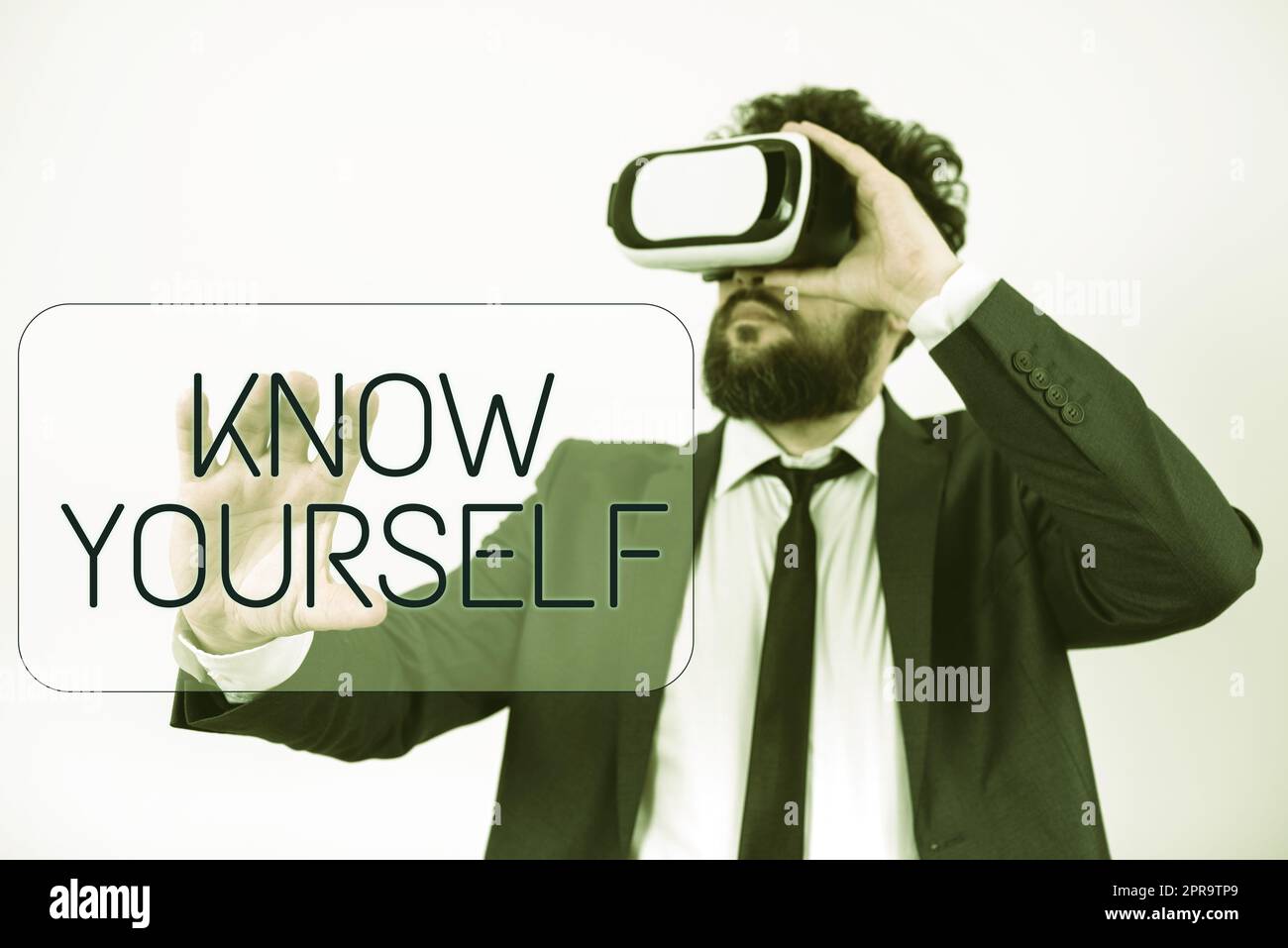 Sign displaying Know Yourself. Internet Concept Find You Understanding ...