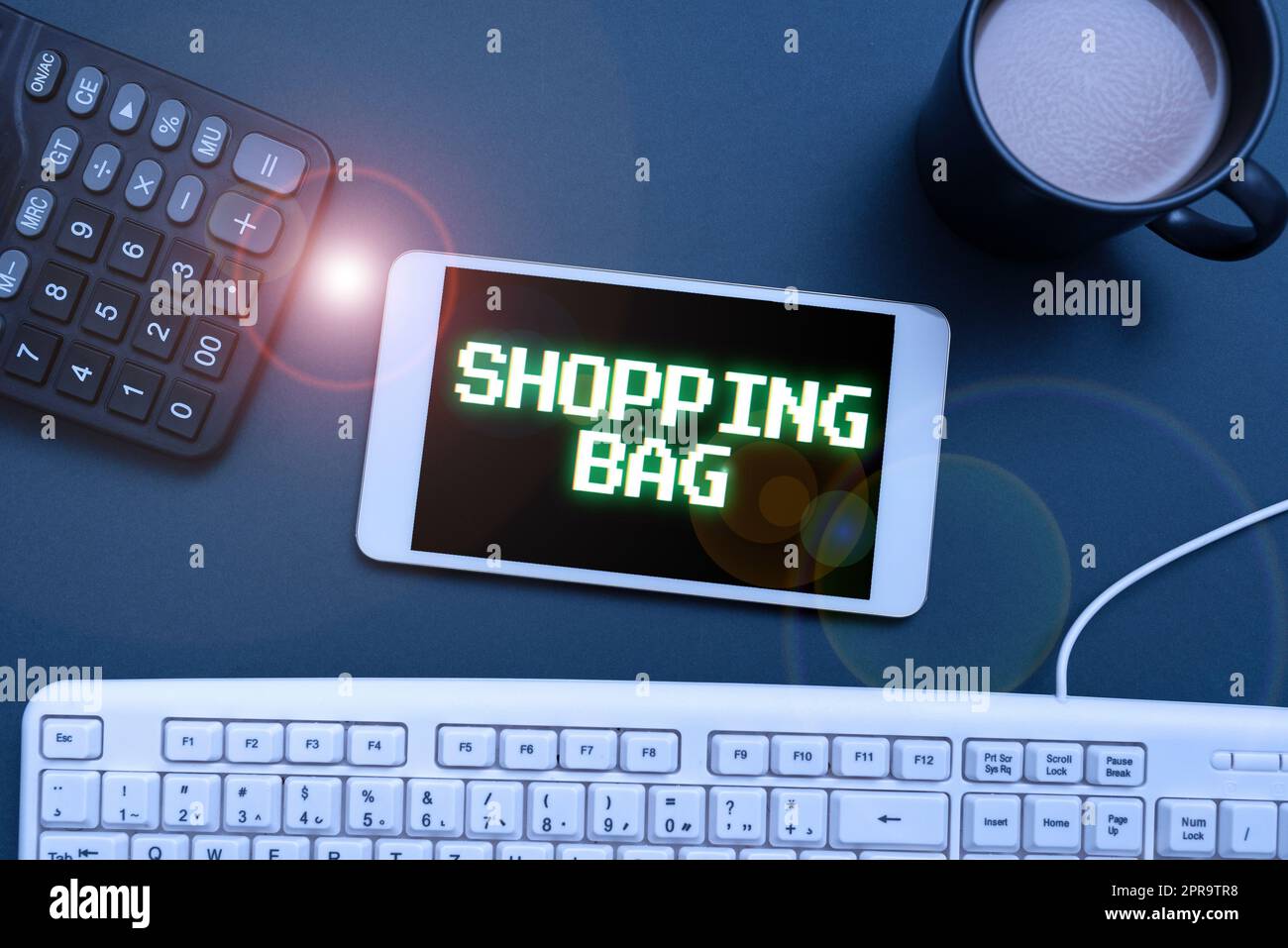 Text caption presenting Shopping Bag. Business overview Containers for ...