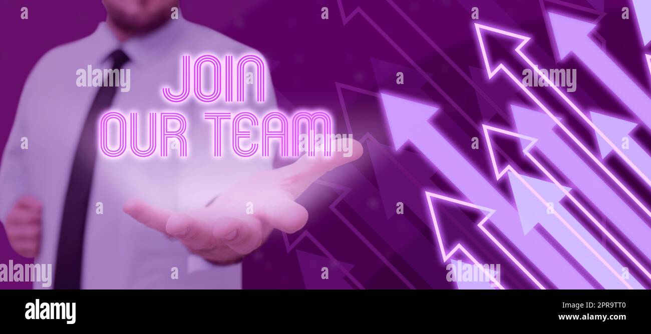 Inspiration showing sign Join Our Team. Business showcase Allied ...