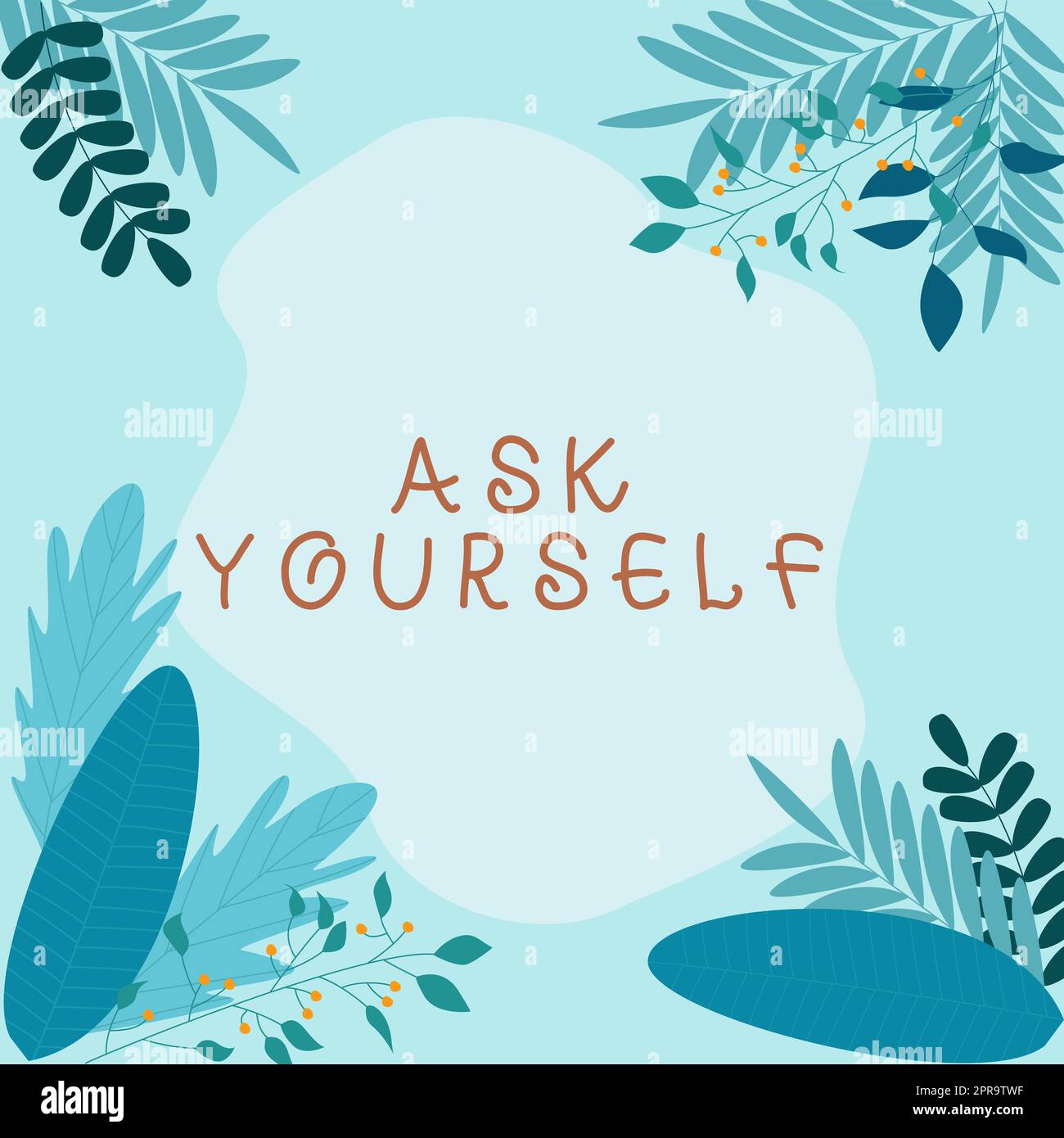 Sign displaying Ask Yourself, Business overview Thinking the future ...