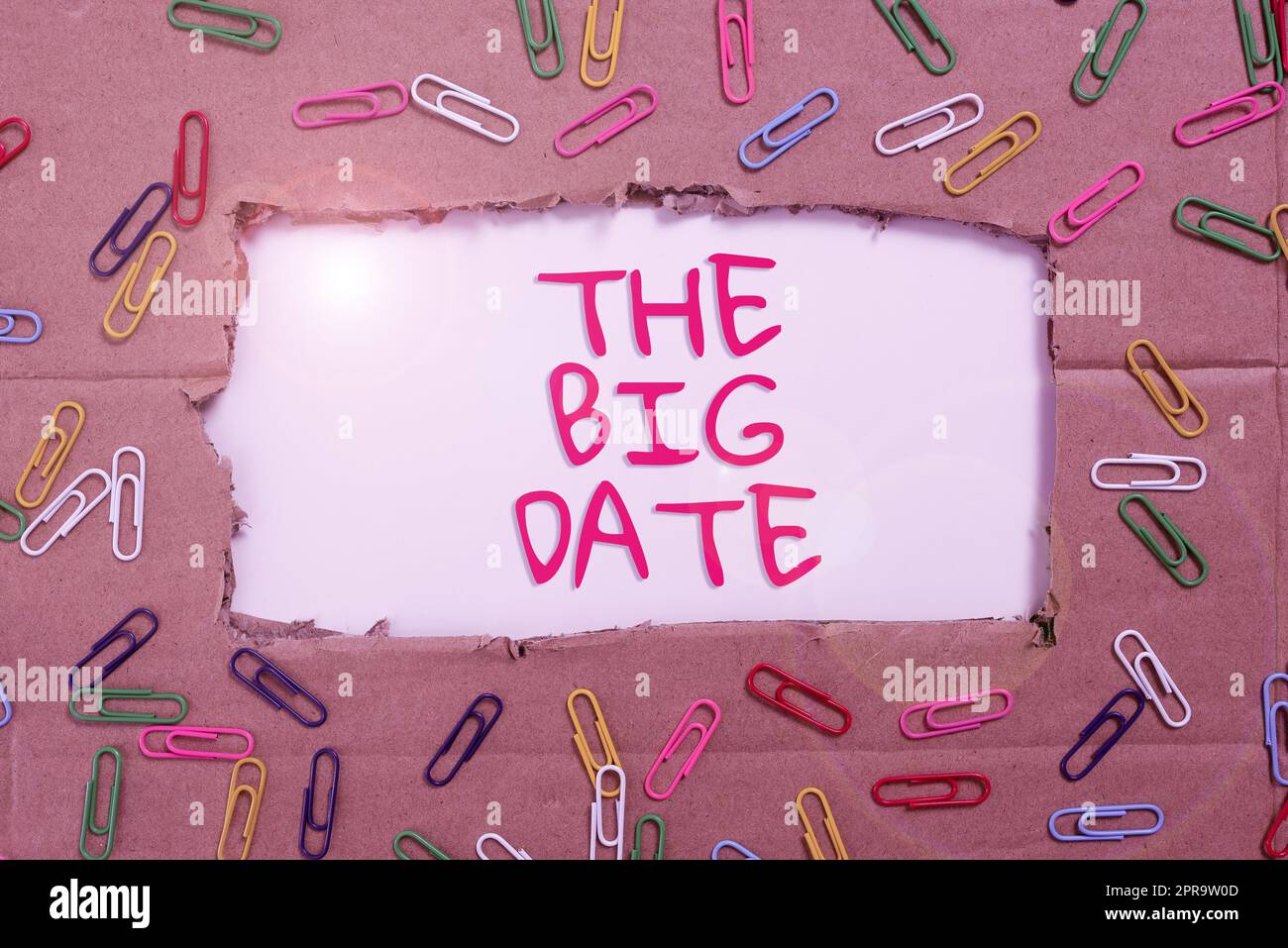 Handwriting text The Big Date. Concept meaning Important day for a ...