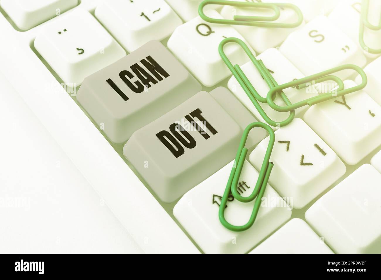 Conceptual display I Can Do It. Business showcase ager willingness to ...