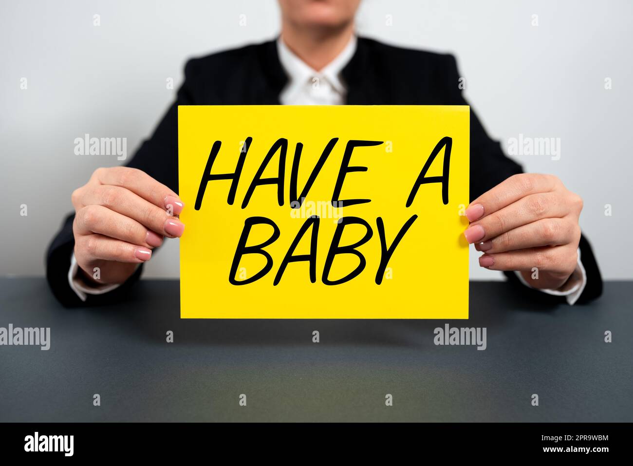 Text showing inspiration Have A Baby. Concept meaning Advice to get ...