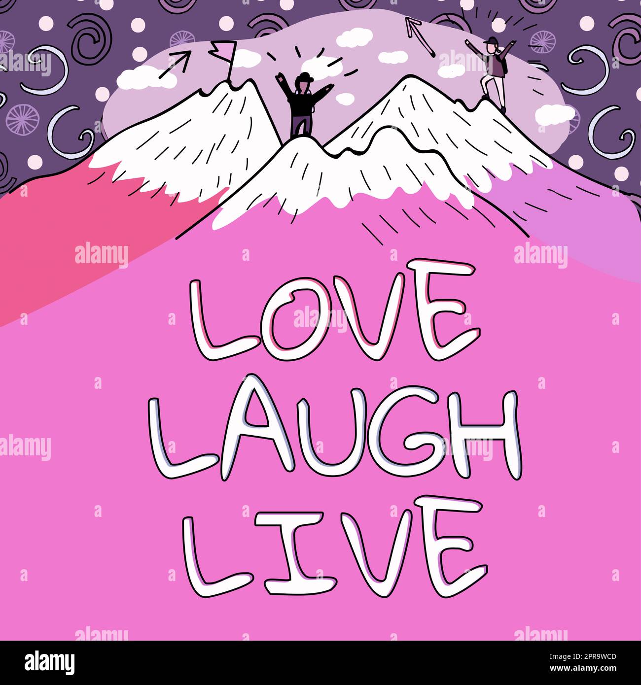 Inspiration showing sign Love Laugh Live, Business showcase Be inspired ...