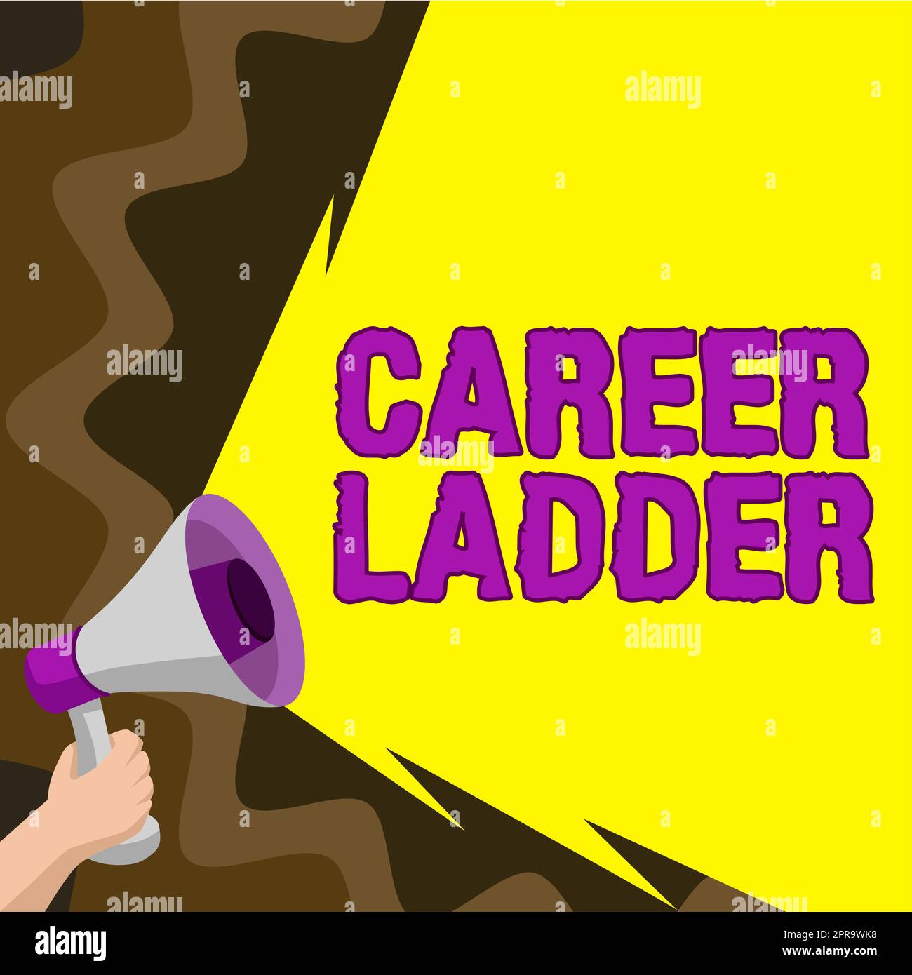 Text showing inspiration Career Ladder, Word Written on Job Promotion ...