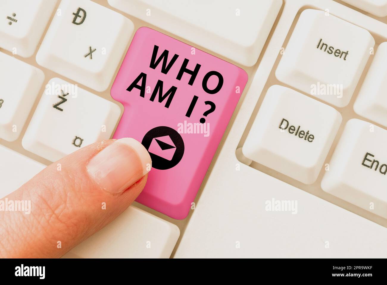 Text showing inspiration Who Am I. Concept meaning Introduce Identify ...