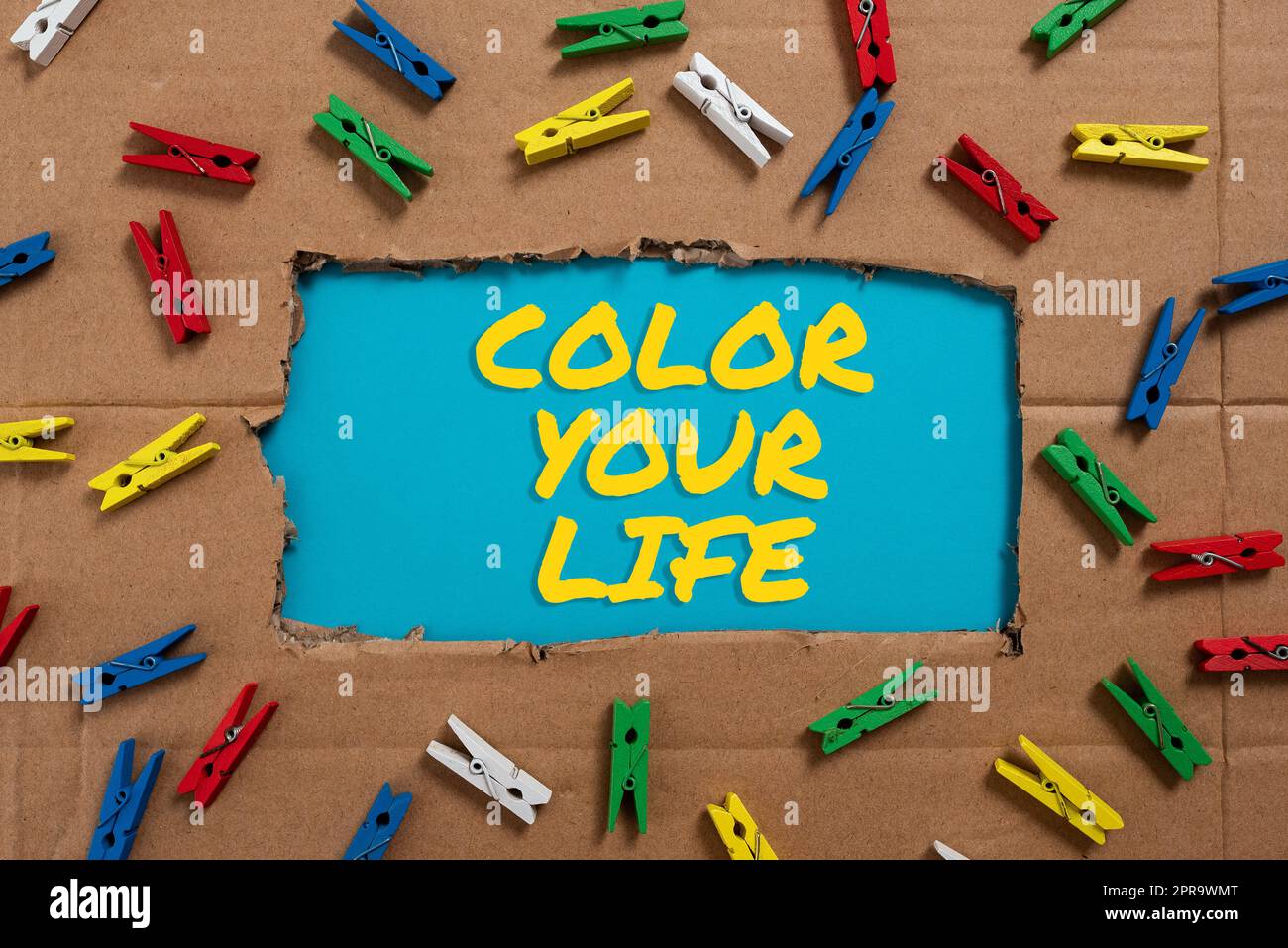 Inspiration showing sign Color Your Life. Business overview Make your ...