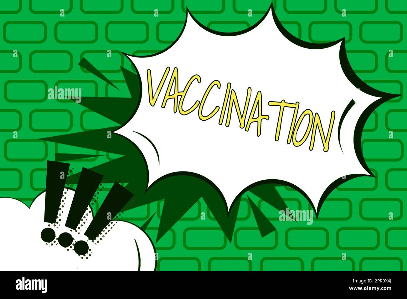 Text caption presenting Vaccination, Business idea Treatment which ...