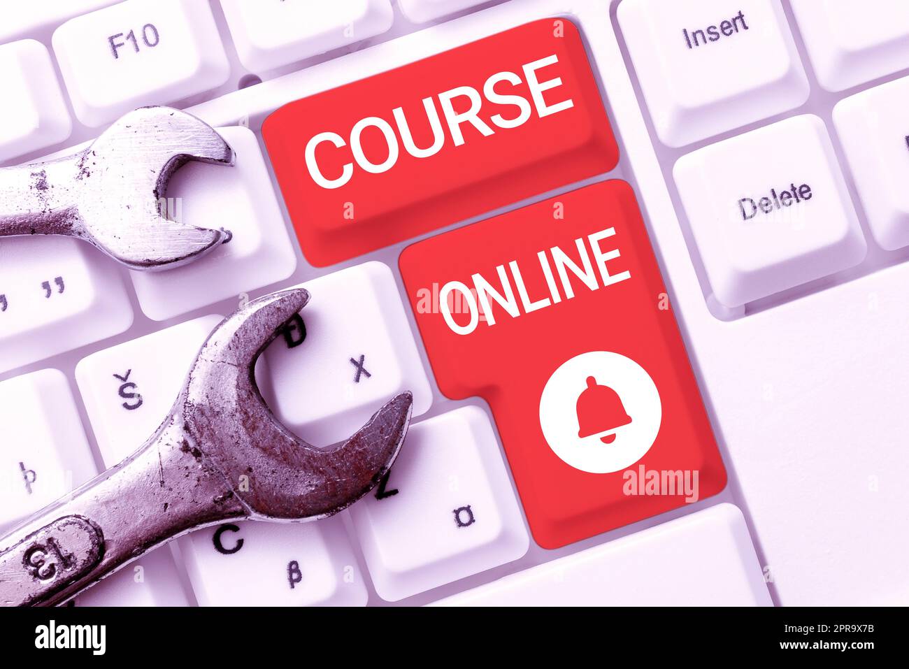 Conceptual caption Course Online. Business idea eLearning Electronic ...