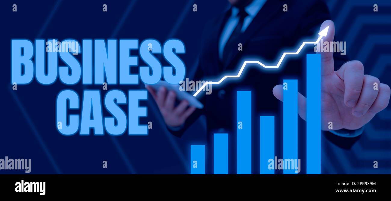 Text caption presenting Business Case. Business idea Proposition ...