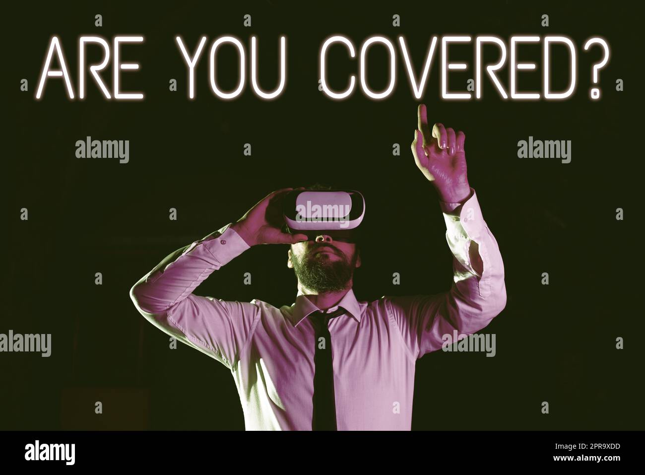 Hand writing sign Are You Covered. Business concept Asking about how ...