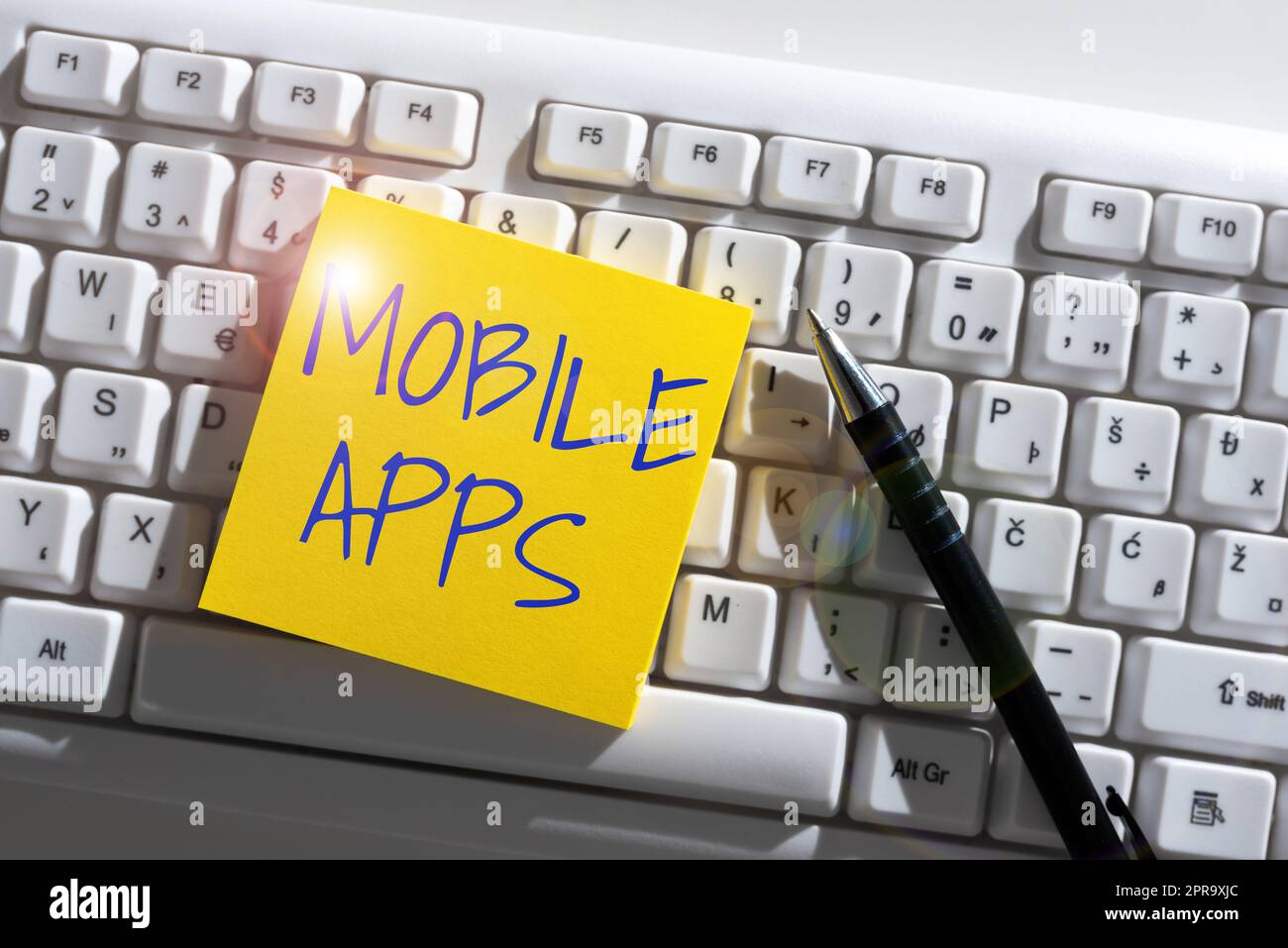 Conceptual caption Mobile Apps. Word Written on small programs are made ...