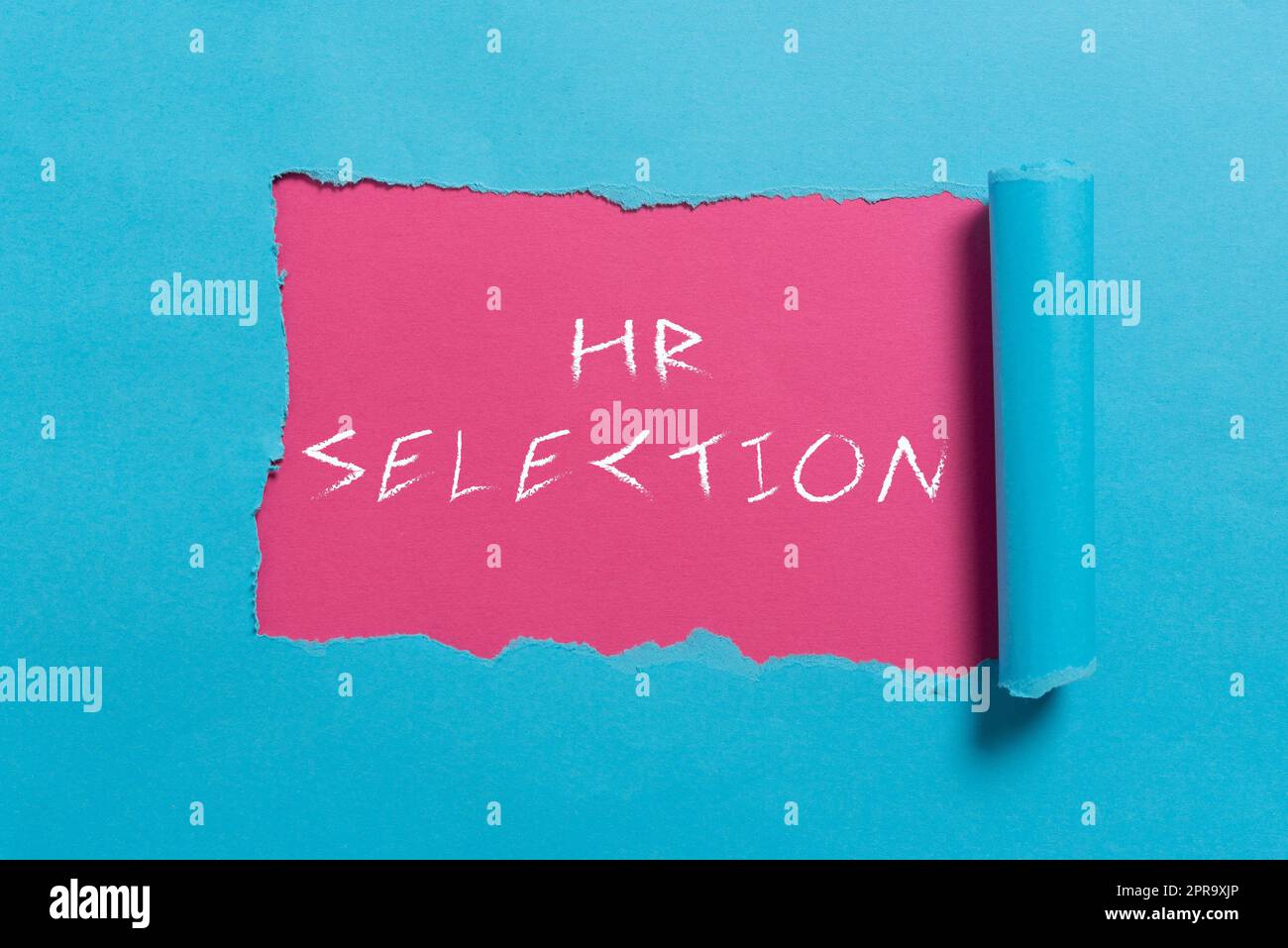 Text showing inspiration Hr Selection. Word Written on Process and ...