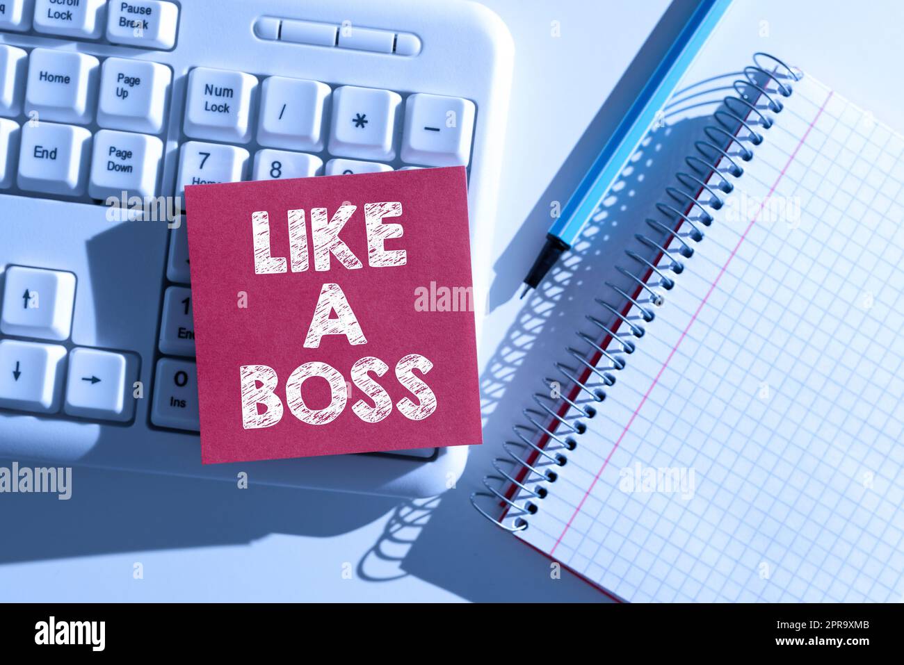 Text sign showing Like A Boss. Word for Acting as if you are the one ...