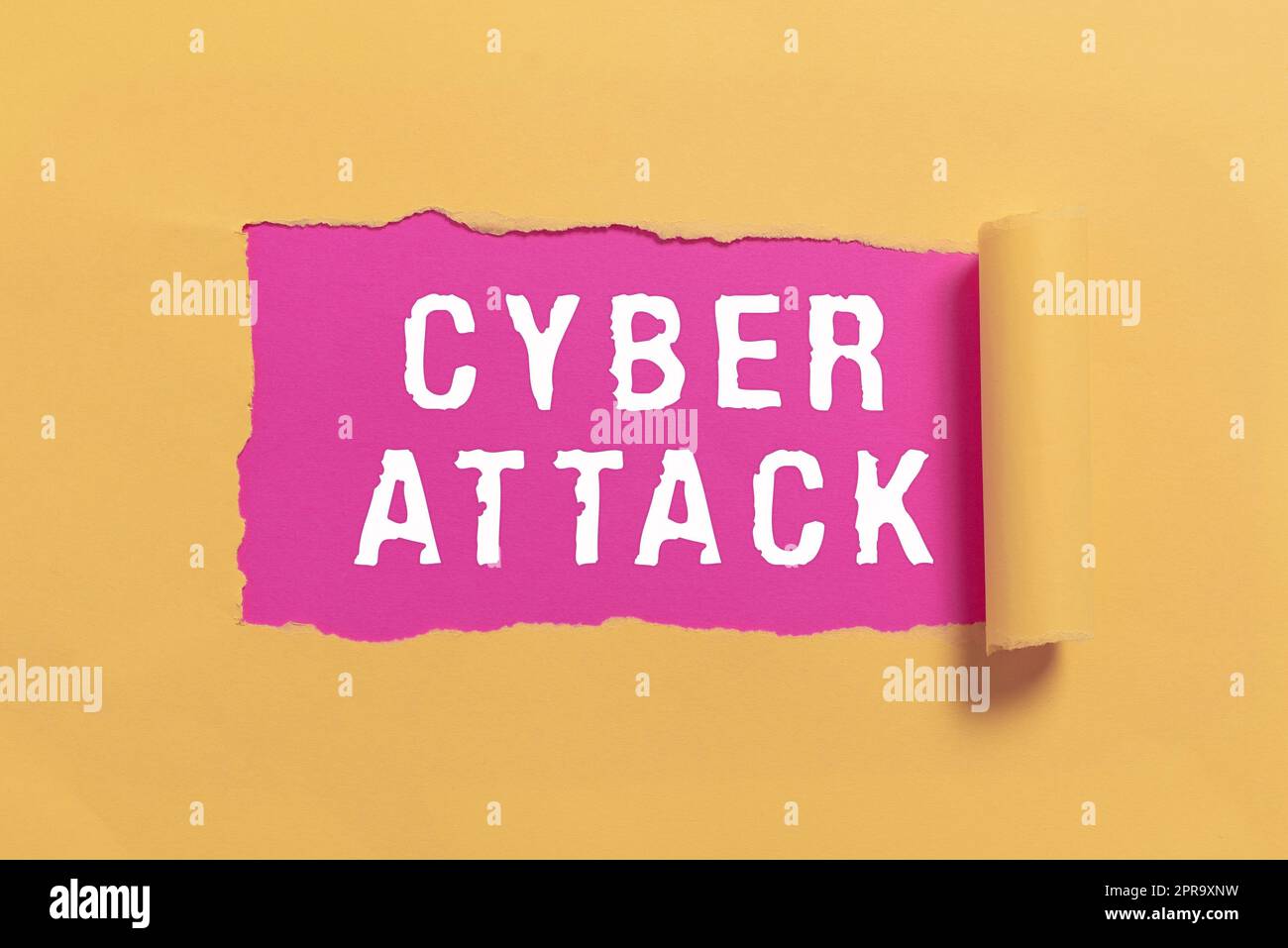 Text caption presenting Cyber Attack. Business overview An attempt by ...