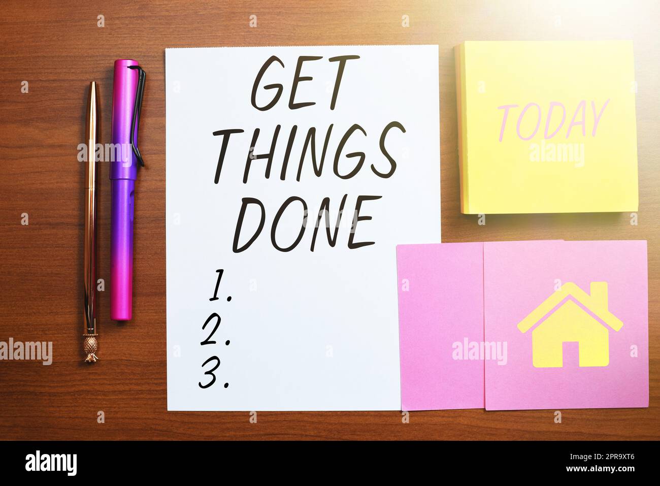 Inspiration showing sign Get Things Done. Business overview To be in ...