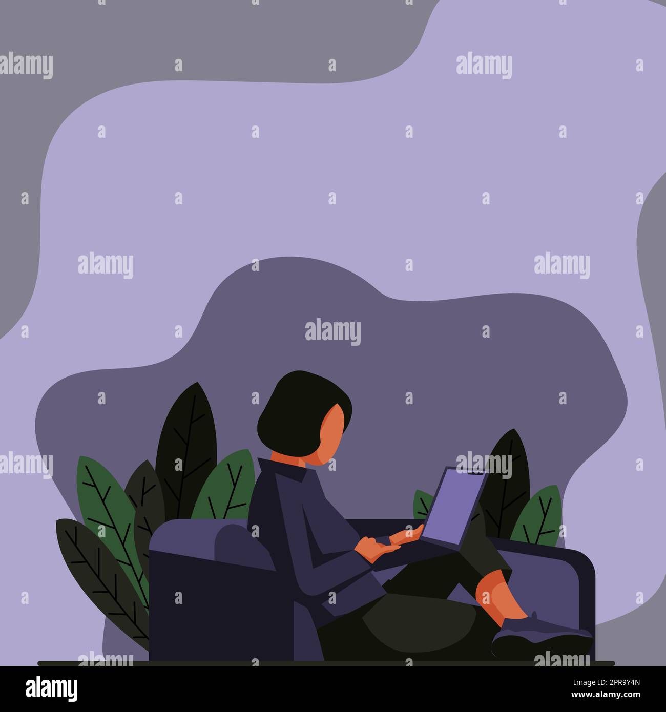 Foam on plant Stock Vector Images - Alamy