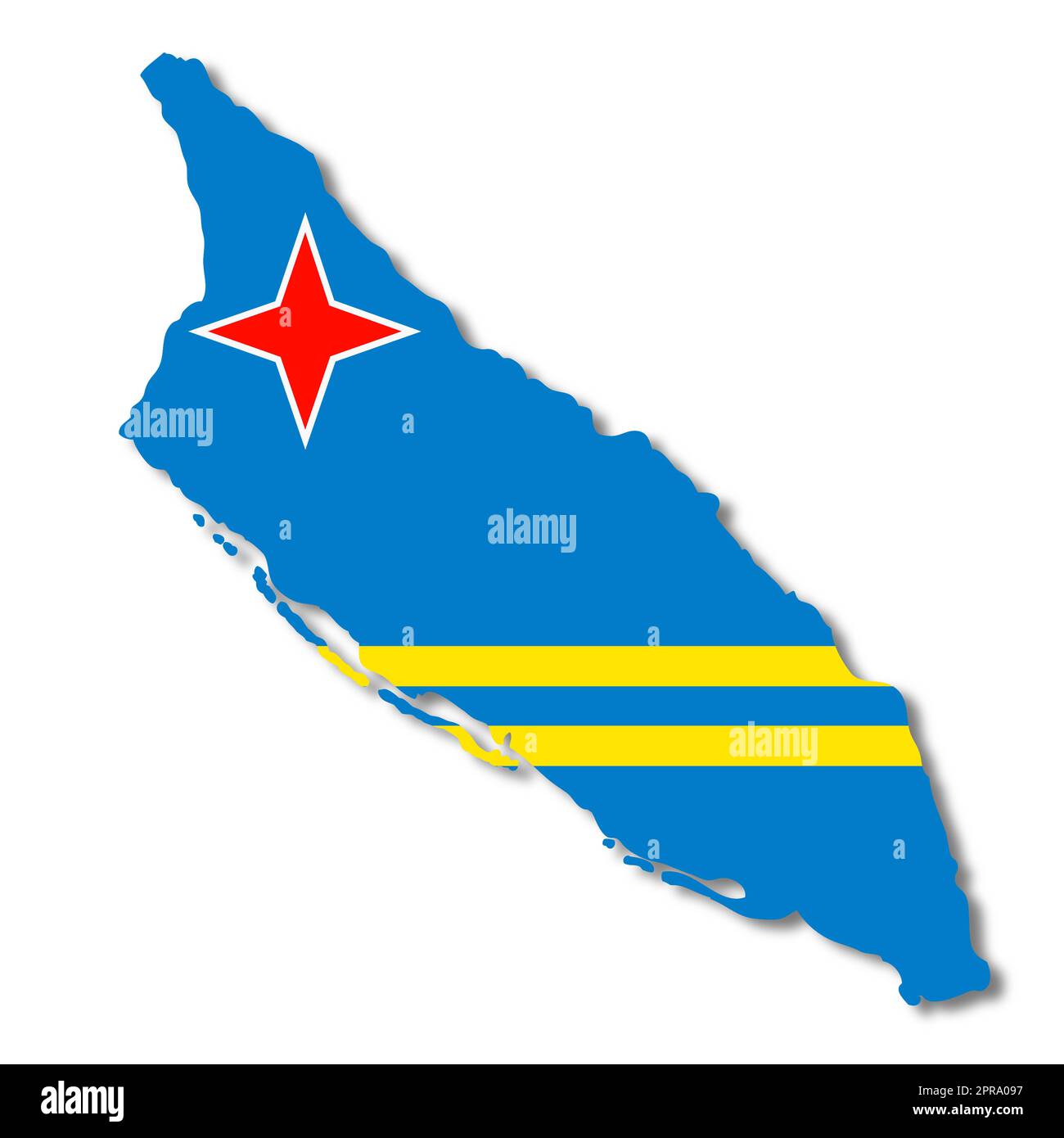 Aruba outline Cut Out Stock Images & Pictures - Alamy