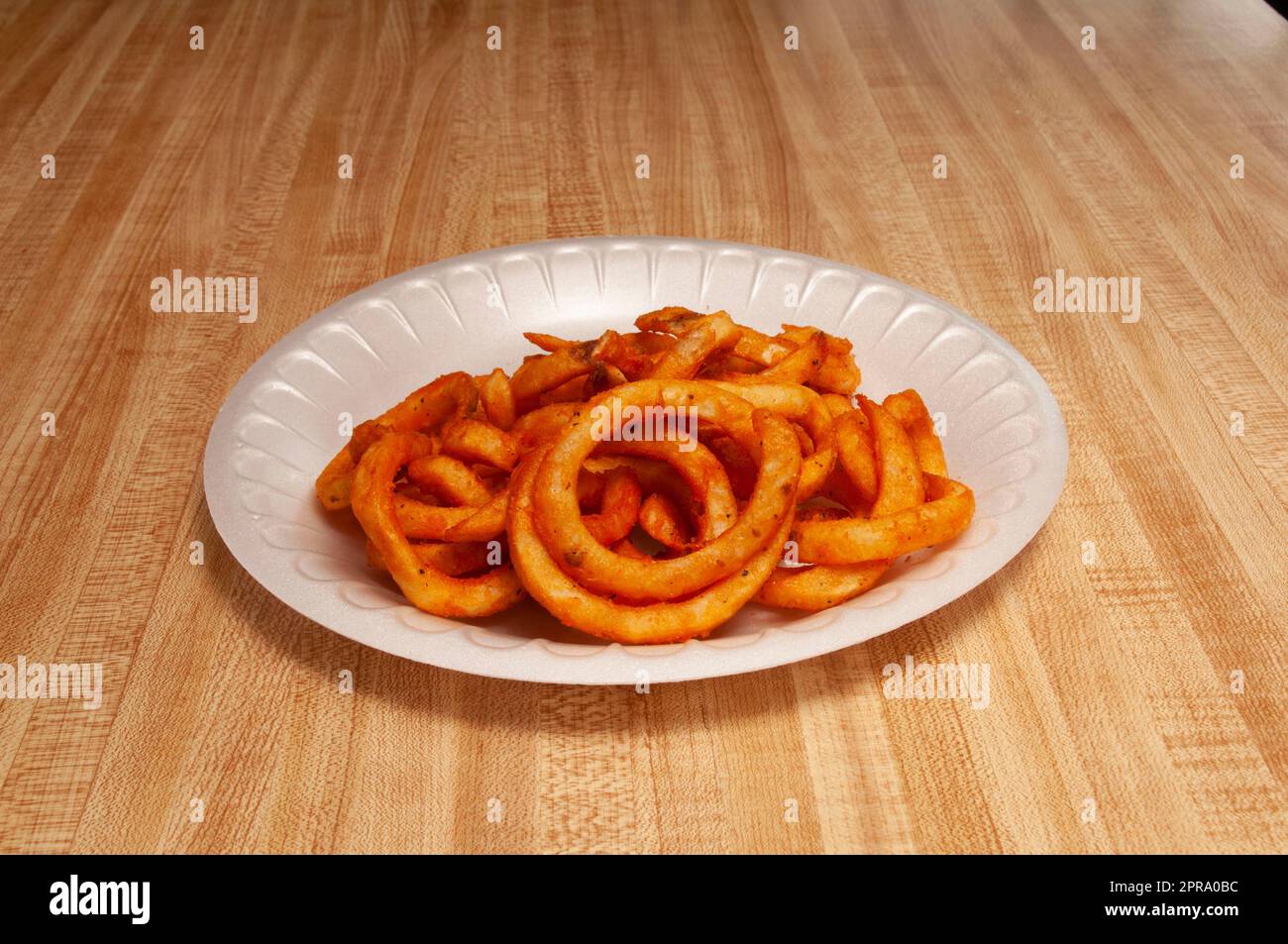 American Curly Fries Stock Photo - Alamy