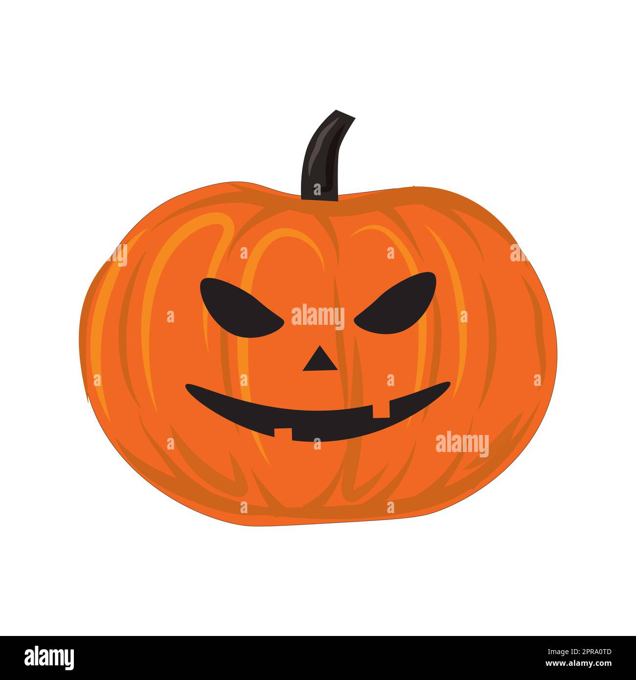 Festive pumpkin for halloween on a white background - Vector ...