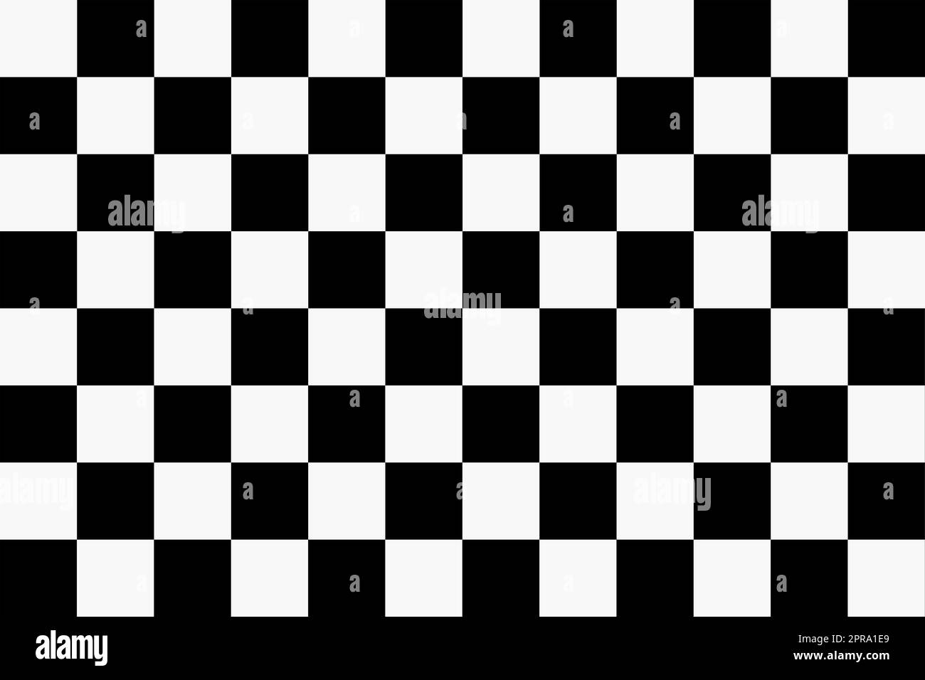 A chequered flag finish car race black white Stock Photo - Alamy