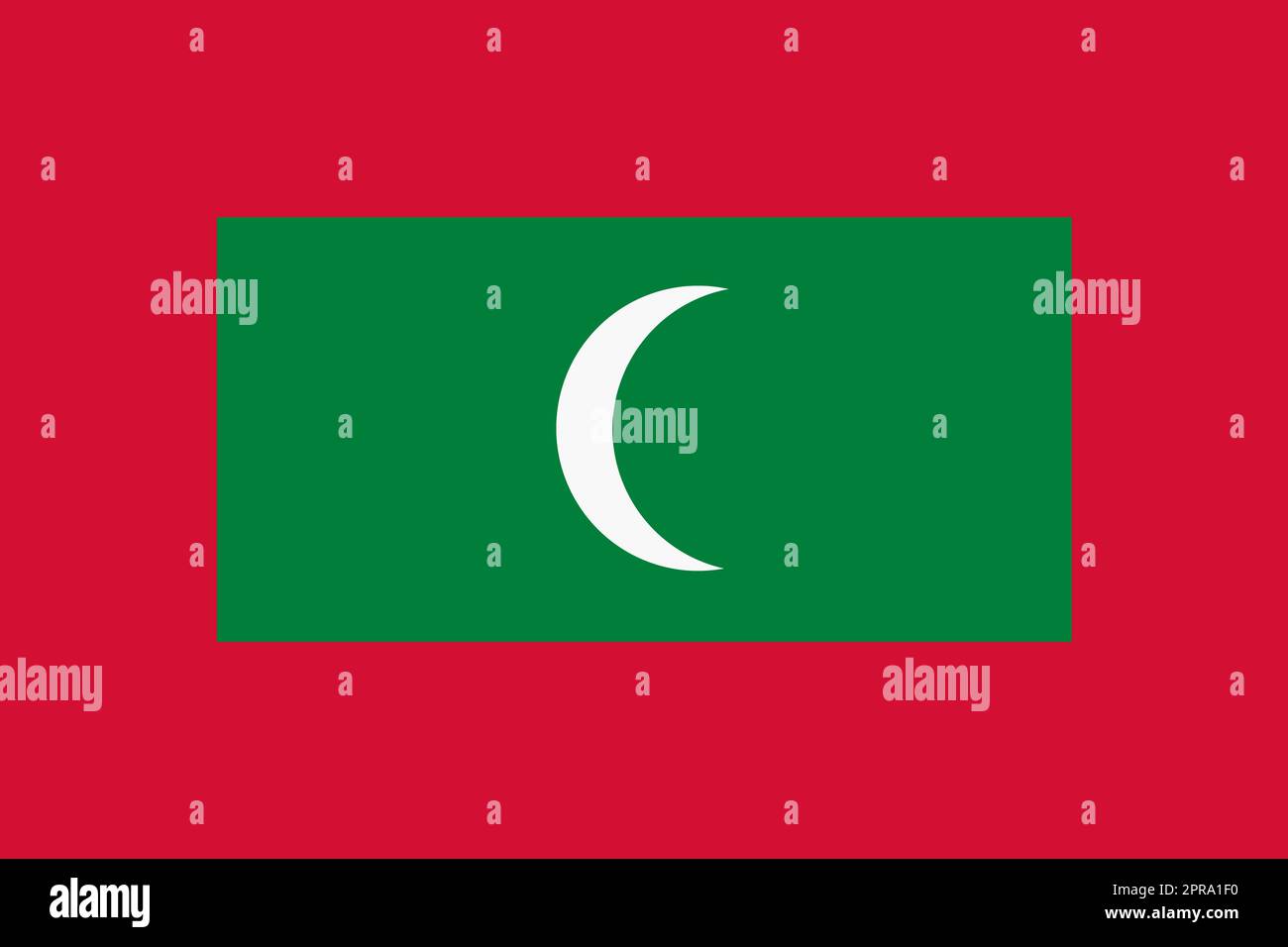 A Maldives Flag background illustration large file moon red green Stock ...