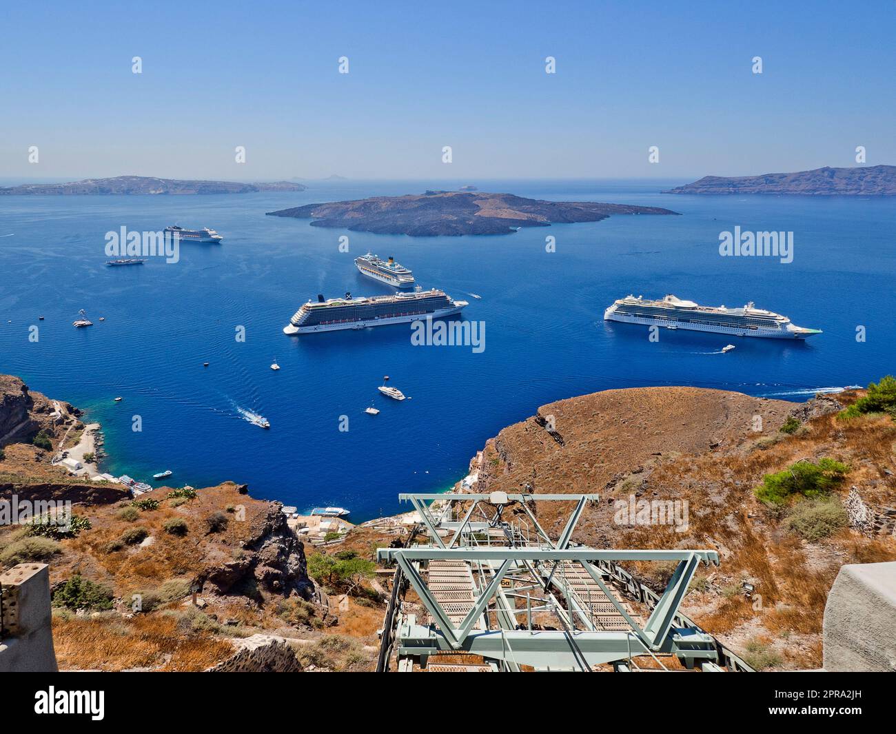 Greece, Santorini, Thira Stock Photo - Alamy